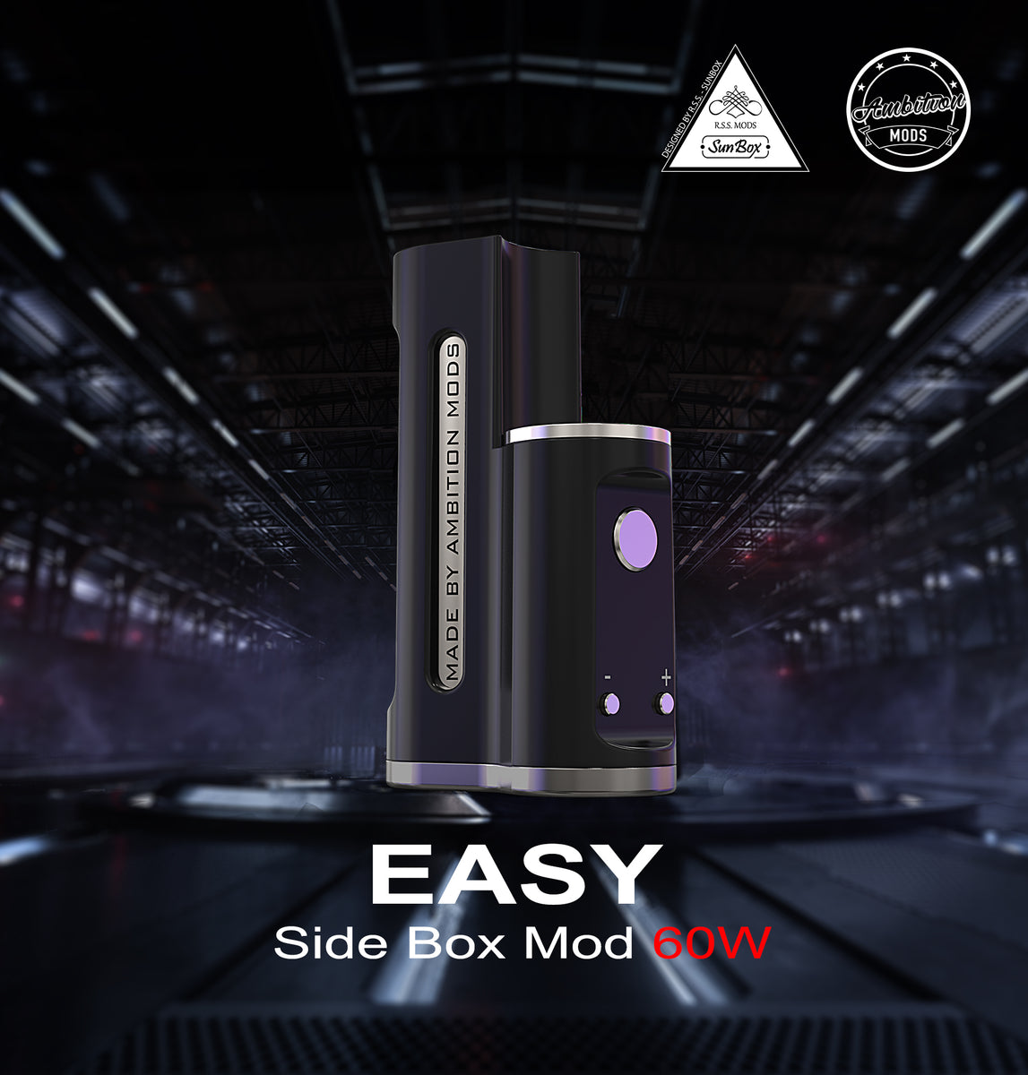 EASY SIDE BY SIDE BOX MOD 60W - SUNBOX - RSS MOD - AMBITION MODS – GDRVAPE